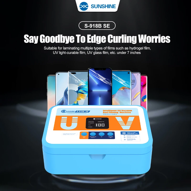 SUNSHINE-S-918B-SE-Intelligent-Vacuum-UV-Filming-Machine-UV-Curing ...
