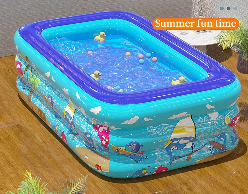 Big Swimming Pools Baby Thickened Bath Tub Folding Outdoor Adult Large ...
