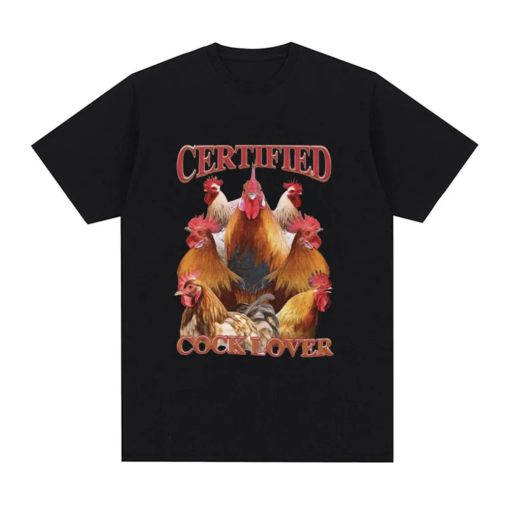 Certified Cock Lovers T-shirt Funny Chicken Meme T Shirt Men Women 100% ...
