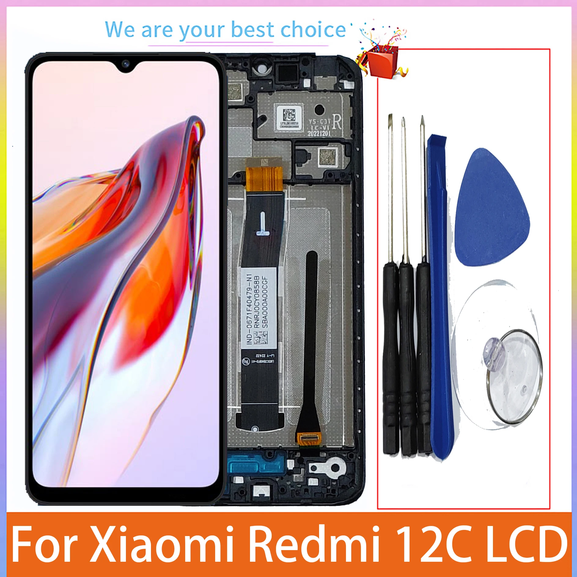6-71-For-Xiaomi-Redmi-12C-LCD-Display-With-Frame-Touch-Screen ...