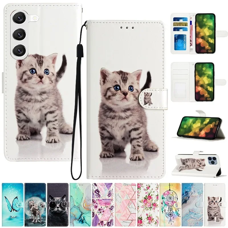 Cute-Cat-Phone-Case-For-Samsung-Galaxy-A06-A15-A16-A55-A35-A04S-A12-A13 ...