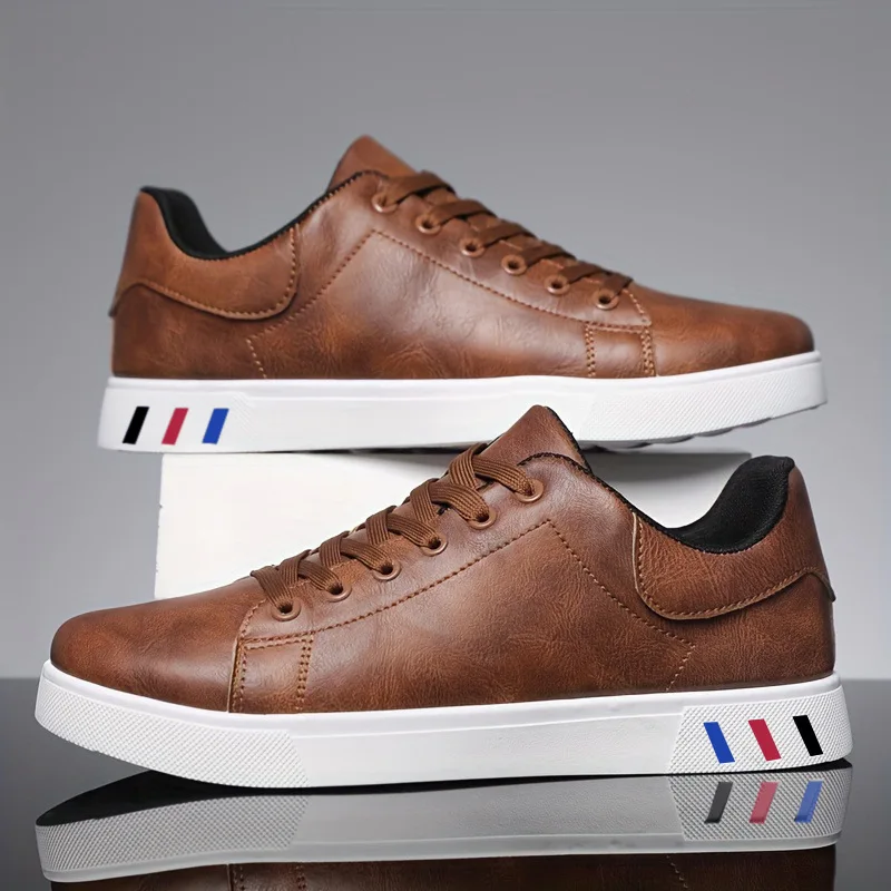 Zapatillas-de-deporte-cl-sicas-de-cuero-para-hombre-zapatos-informales-con-cordones-zapatos ...