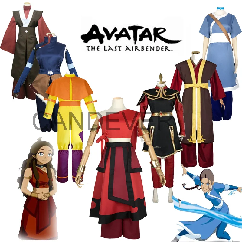 Anime-Avatar-The-Last-Airbender-Katara-Mai-Zuko-Azula-Aang-Korra ...