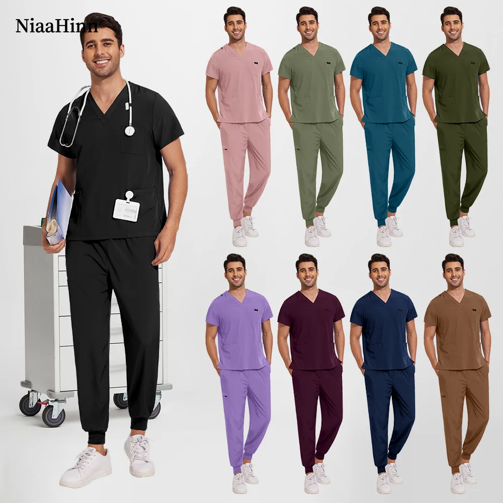 Niaahinn Unisex Pet Uniform Quick Dry Medical Nursing Scrubs Sets ...
