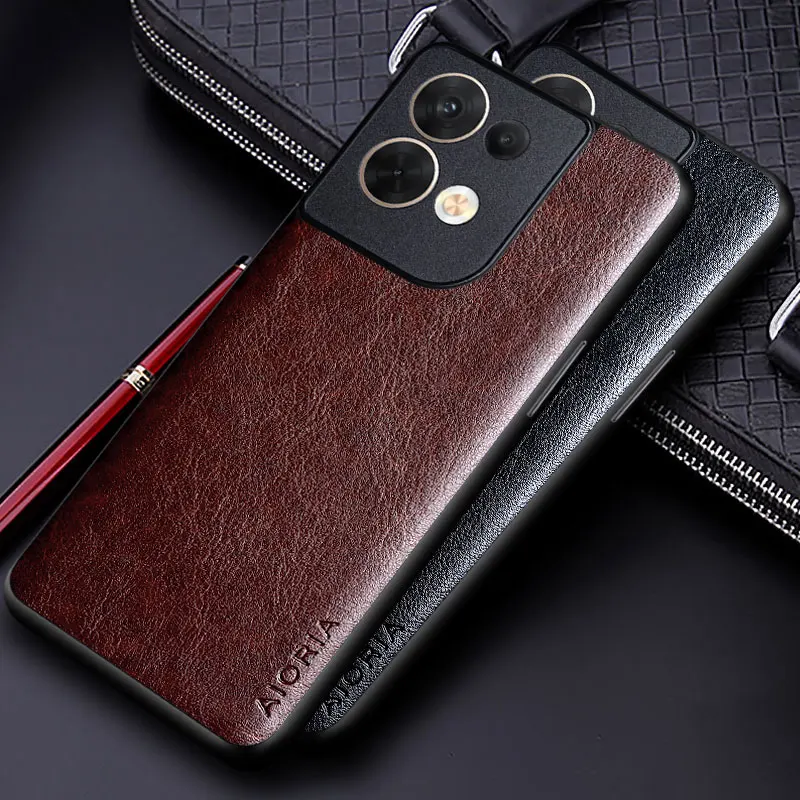Luxury-leather-Case-for-Oppo-Reno-8-Pro-Lite-5G-funda-Business-solid ...