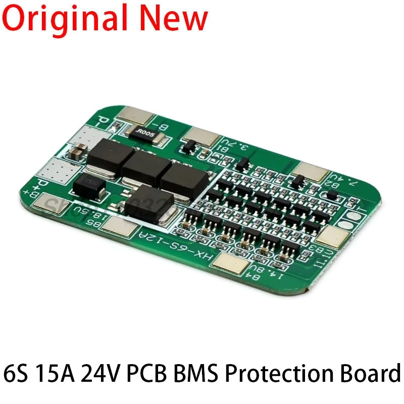 5PCS 6S 12A 24V PCB BMS Protection Board For 6 Pack 18650 Li-ion ...