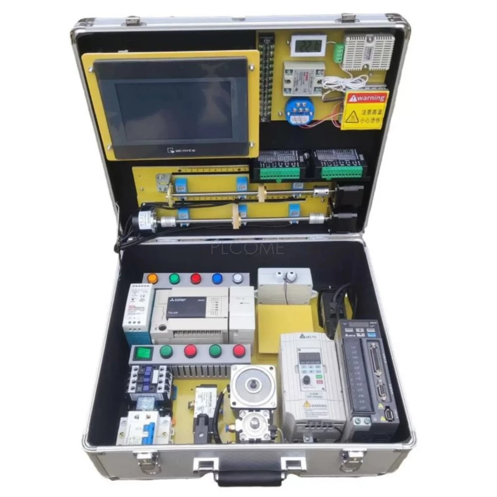Customized-FX3U-PLC-Training-Kit-Test-Practice-Box-Learning-HMI-Touch ...