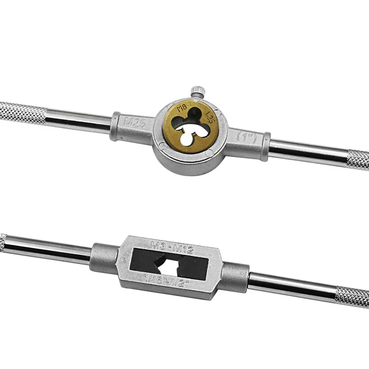 Tournevis,Jeu de 20 matrices de taraudage Kit de filetage mâle plaqué titane Porte-vis métrique ...