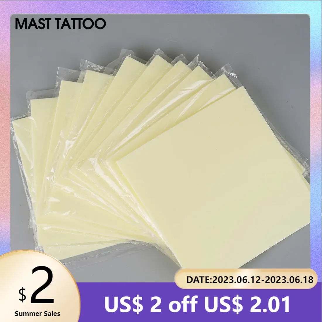 5/10 Pcs Top Blank Skin Practice Double Sides Skin Tattoo Supplies ...