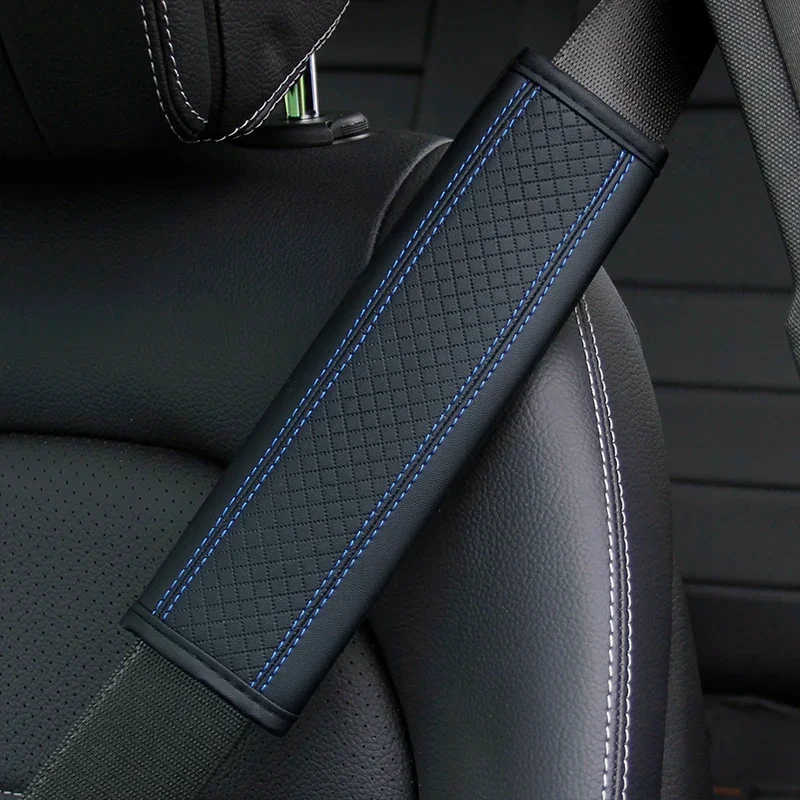 Car-accessories-seat-belt-PU-Leather-Safety-Belt-Shoulder-Cover ...