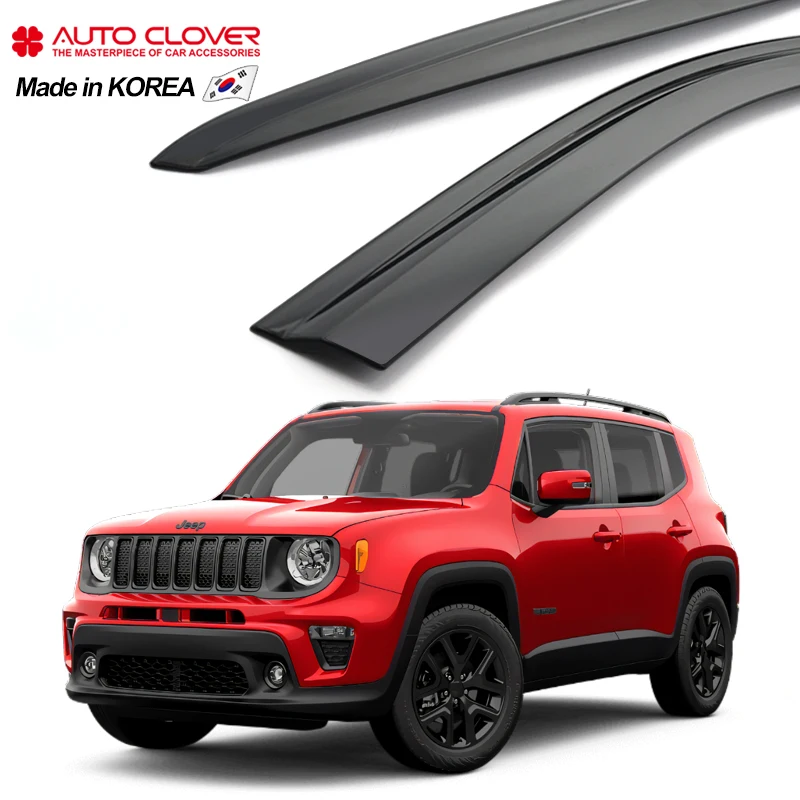 AUTO CLOVER D755 para Jeep Renegade, embellecedor de ventana cromado ...
