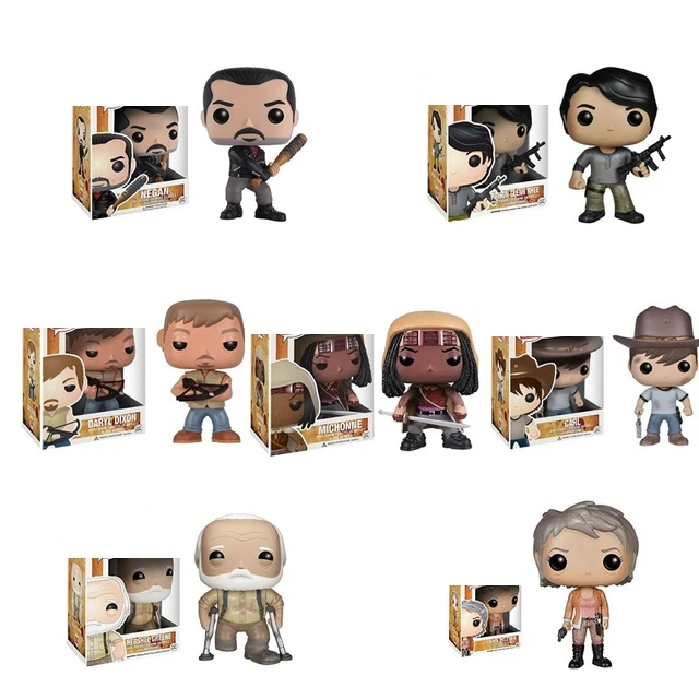 FUNKO POP WThe Walking Dead #38 Merle Dixon #71 Michonne #156 Carol ...