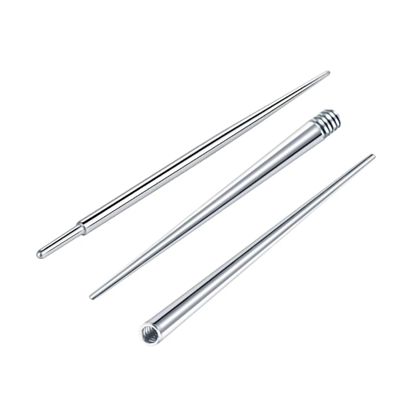 E0BF-3Pcs-Reliable-Piercing-Taper-Stainless-Steel-Body-Stretching-for ...