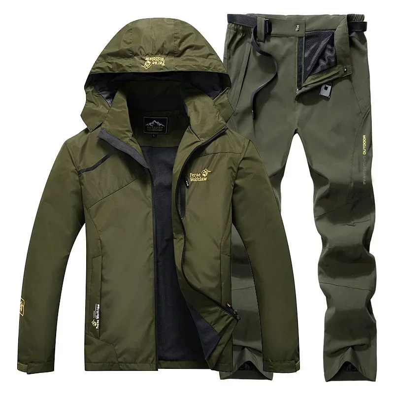 New-Spring-Autumn-Waterproof-Windproof-Fishing-Suit-Set-Thin-Hooded ...