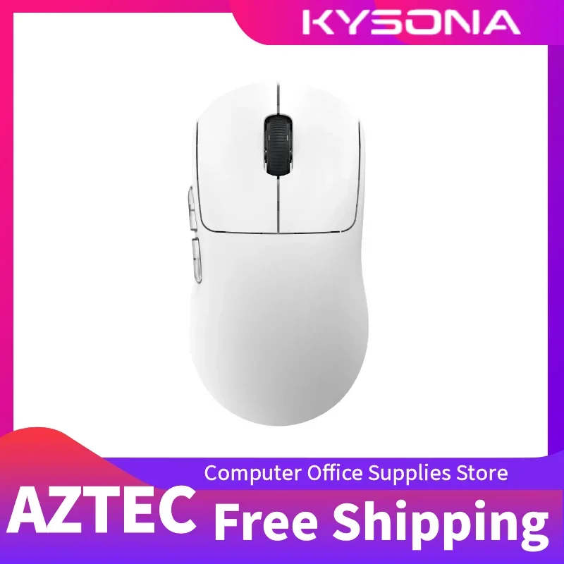 Kysona-Aztec-sem-fio-recarreg-vel-Lightweight-Mouse-cabo-de-baixa-lat ...