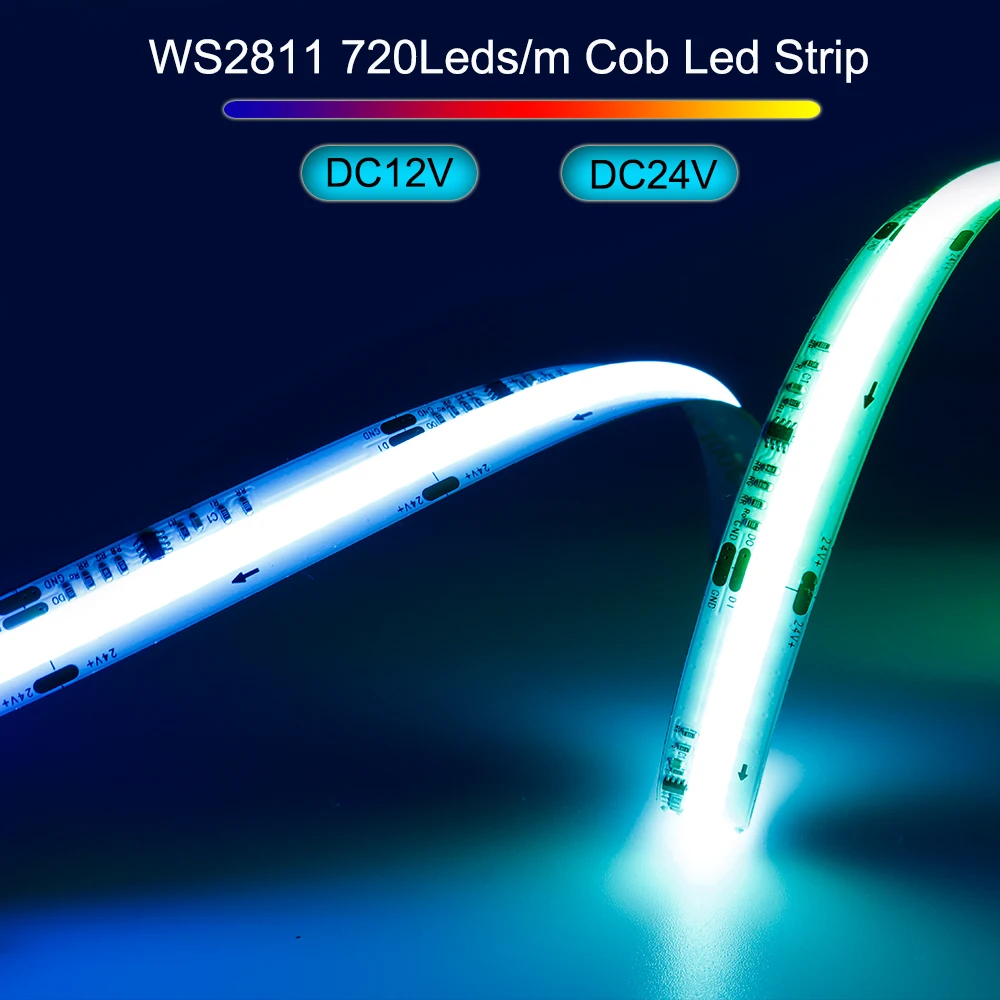 WS2811-COB-LED-Strip-WS2812B-RGBIC-720Leds-m-Addressable-DreamColor ...
