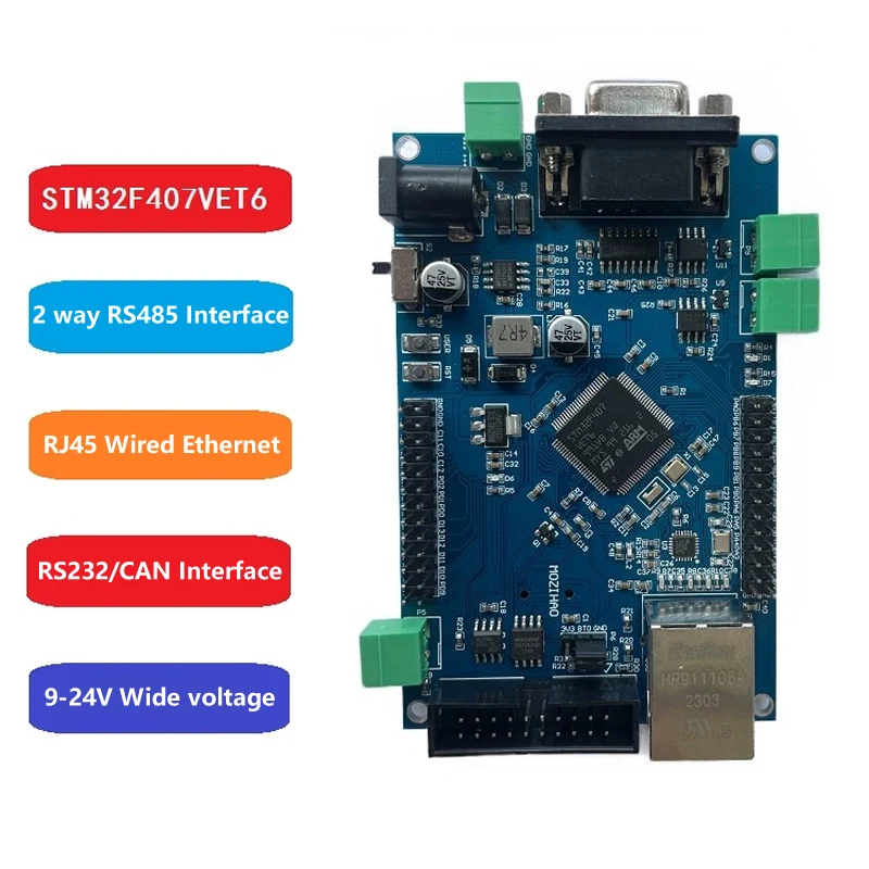 STM32-F407-VET6-Development-Board-2-RS485-Interfaces-RS232-CAN-Comunica ...