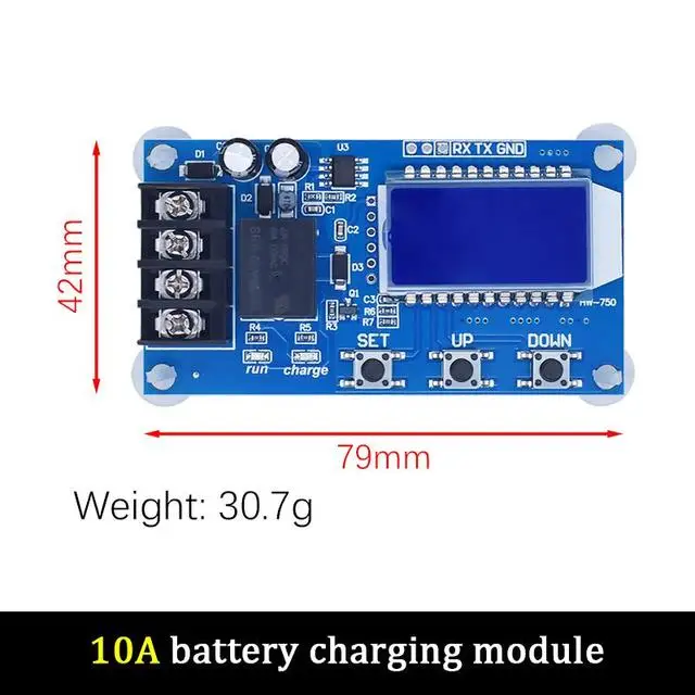 10A 30A 6-60V Lead-acid Solar Storage Battery Charger Control Module ...