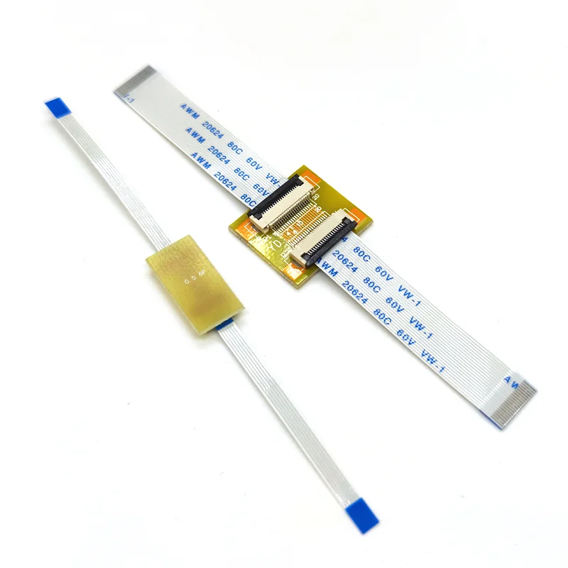 Extensión de PCB FFC FPC, 1 unidad, paso de 0,5mm + 2 unidades de 0,5mm, paso de 50/100/200mm de ...