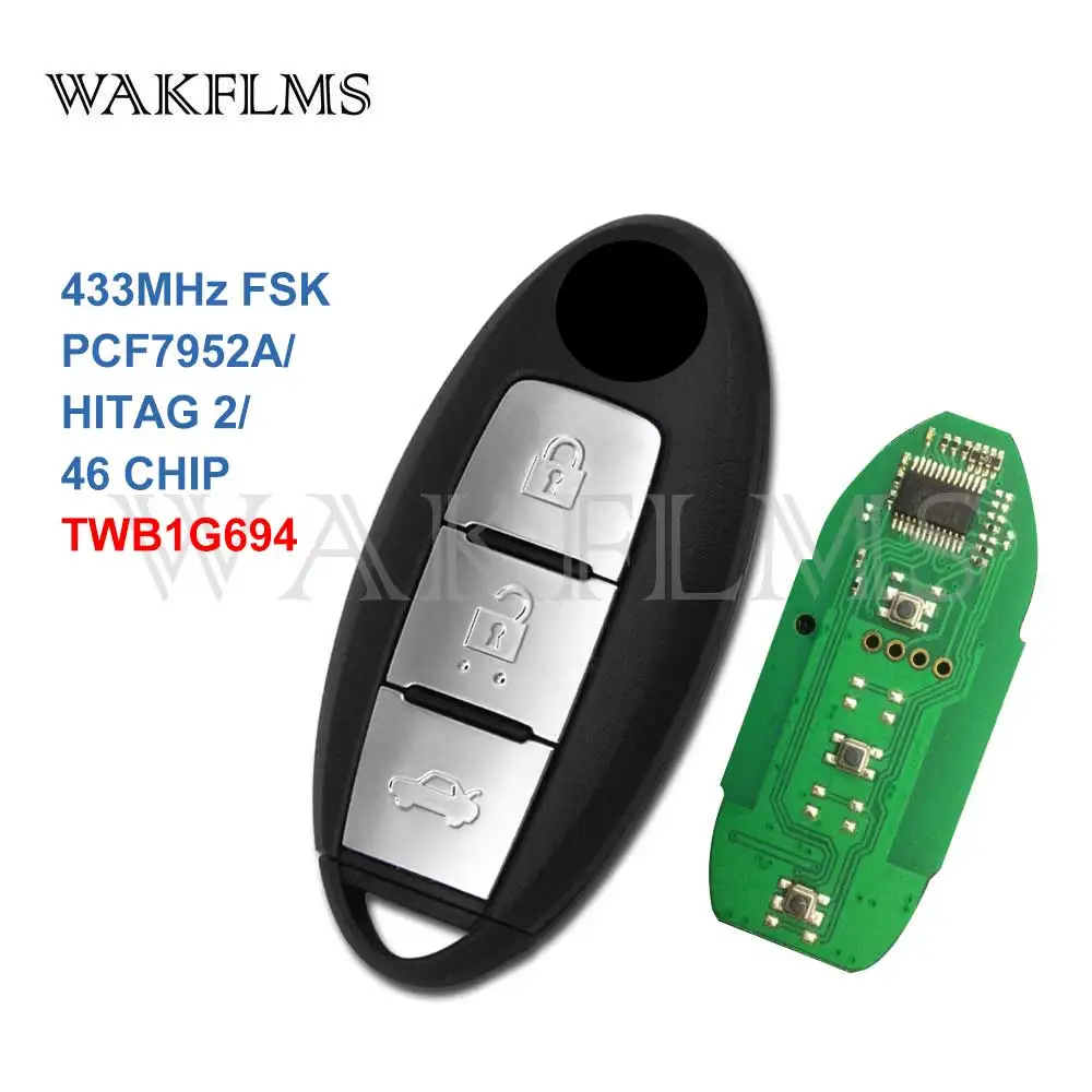 3-Buttons-433MHz-FSK-PCF7952A-HITAG-2-46-CHIP-TWB1G694-Proximity ...