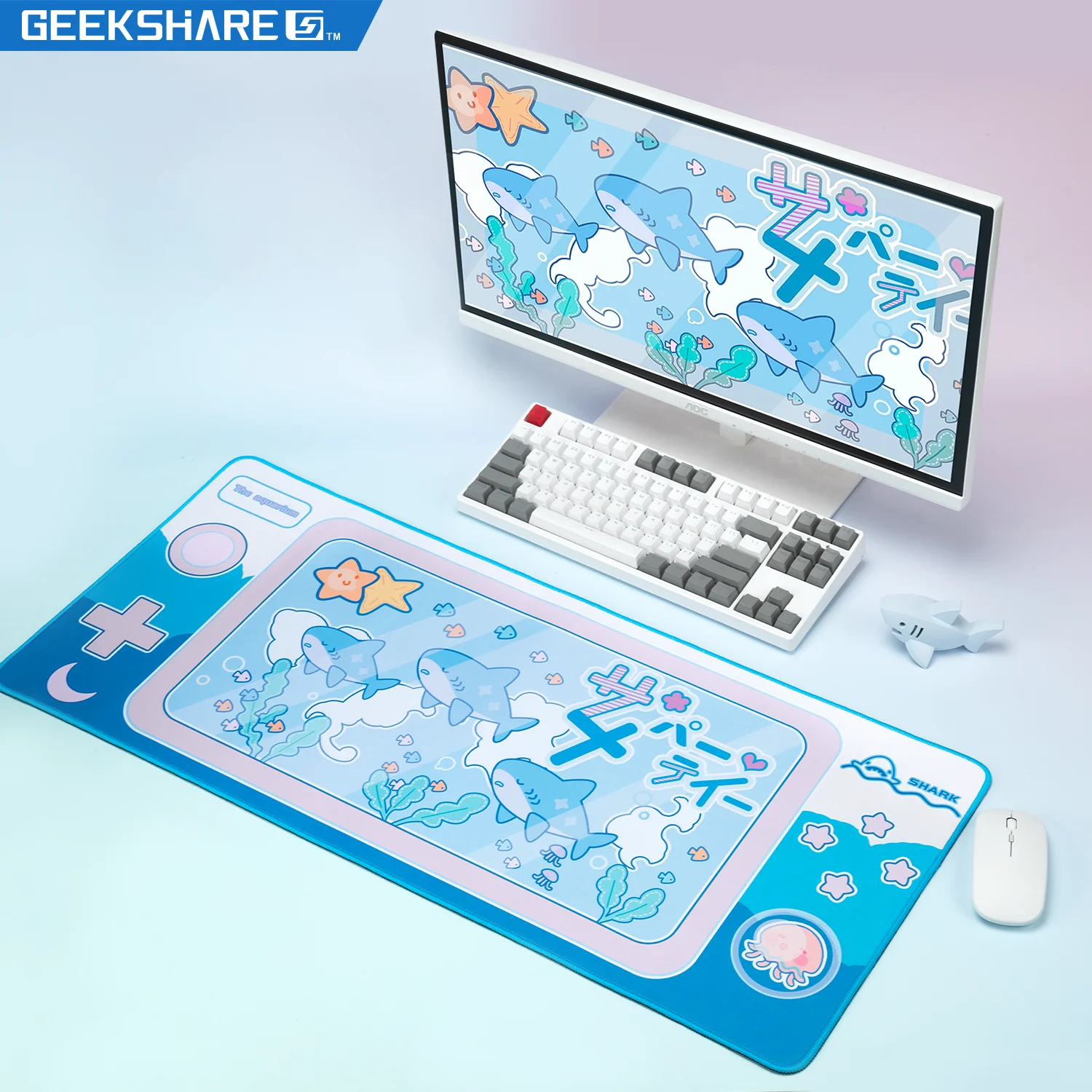 Mouse Pad Computer Shark | Geekshare Mousepad | Big Cute Mouse Pad ...