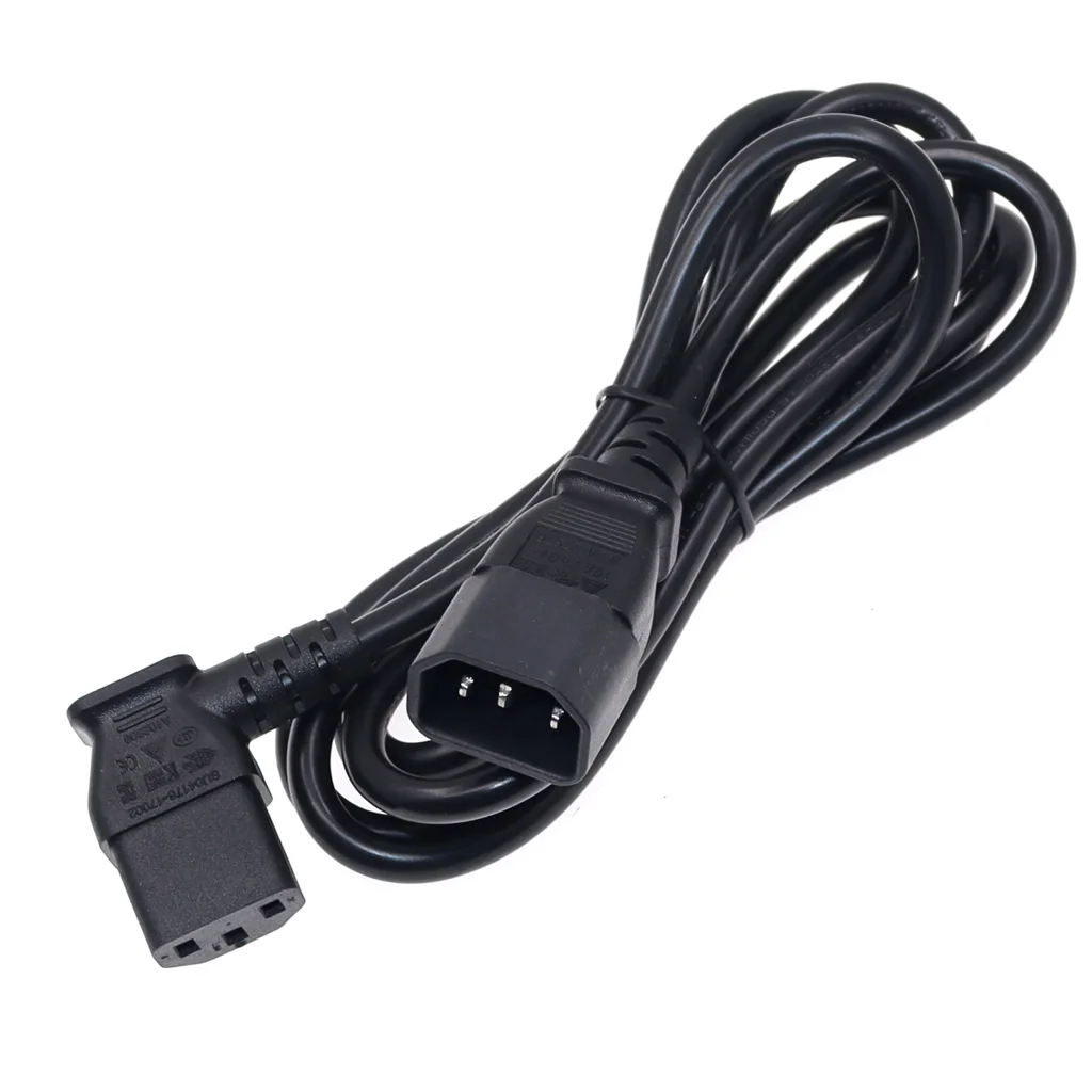 Right-Angled-Extension-cable-for-LCD-LED-Mount-TV-IEC-320-C13-to-C14 ...