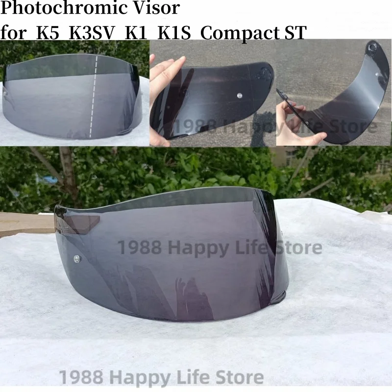 Photochromic-Visor-Shield-Lens-for-AGV-K5-K5S-K1S-K3SV-K1-Compact-ST ...