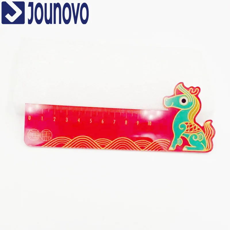Acrylic-Ruler-Cartoons-Pony-Red-Plastic-Kawaii-Keychain-Green-Horse ...