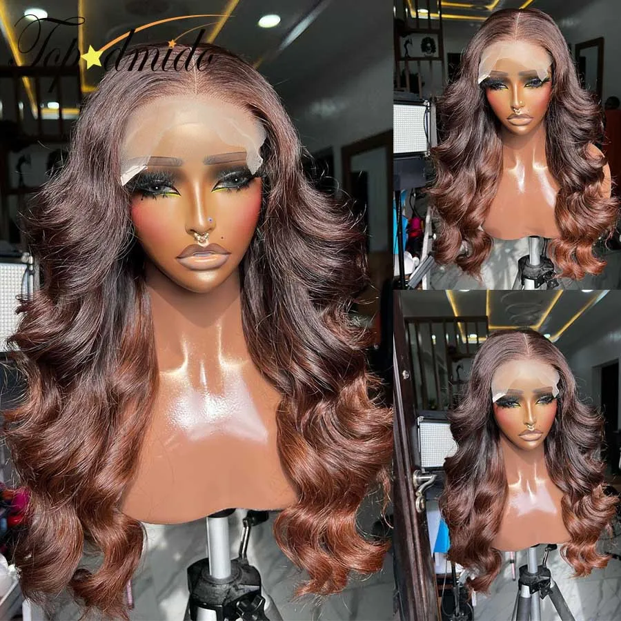 Topodmido-200-Density-Ombre-Brown-Color-Brazilian-Hair-Wig-with-Middle ...