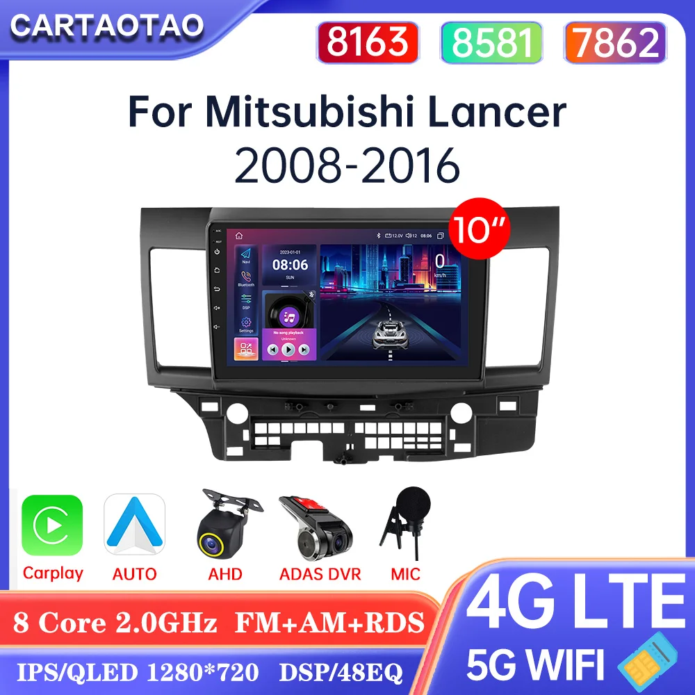 For-Mitsubishi-Lancer-10-2008-2016-Android-12-Car-Radio-GPS-Navigation ...