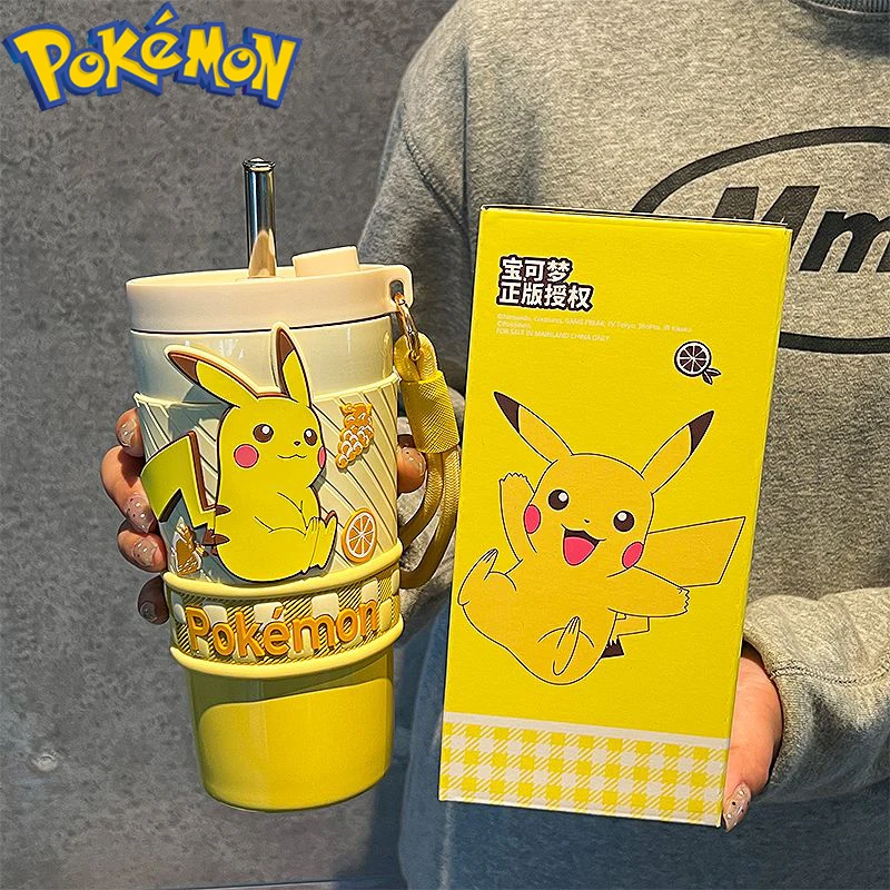 Pokemon-Anime-Pikachu-Psyduck-Water-Cup-Children-Sippy-Cup-Cute-Drink ...