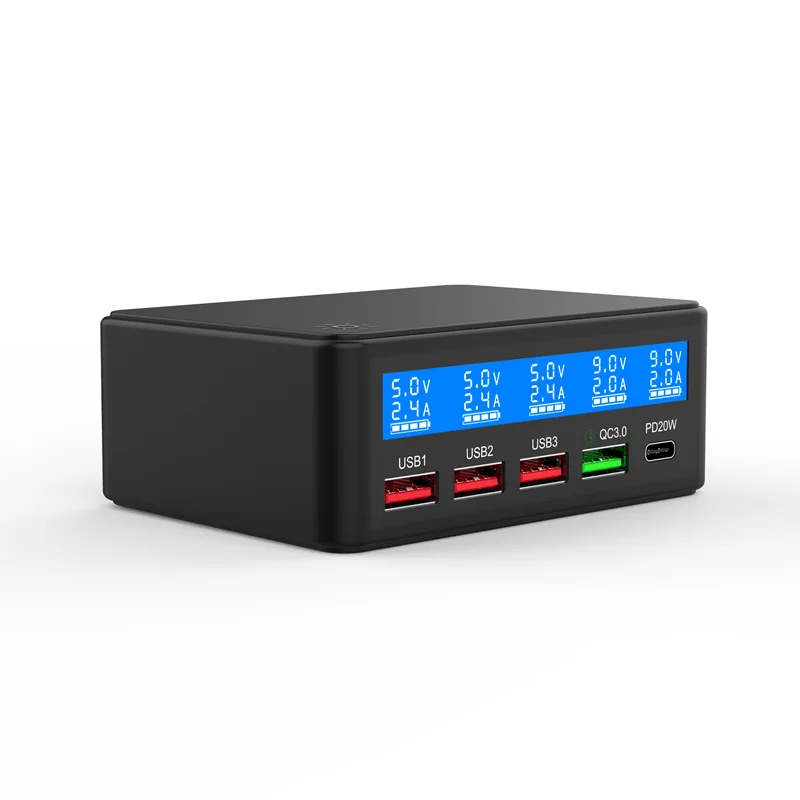 Multi USB Charger 50W 5 Port USB Fast Charger with QC 3.0 Quick Charge ...