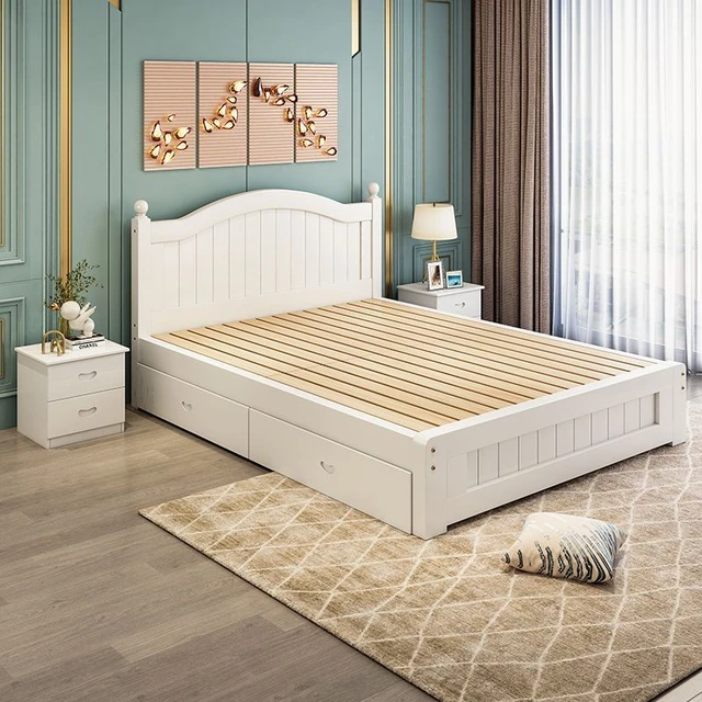Simple Wooden Bed Designs With Storage