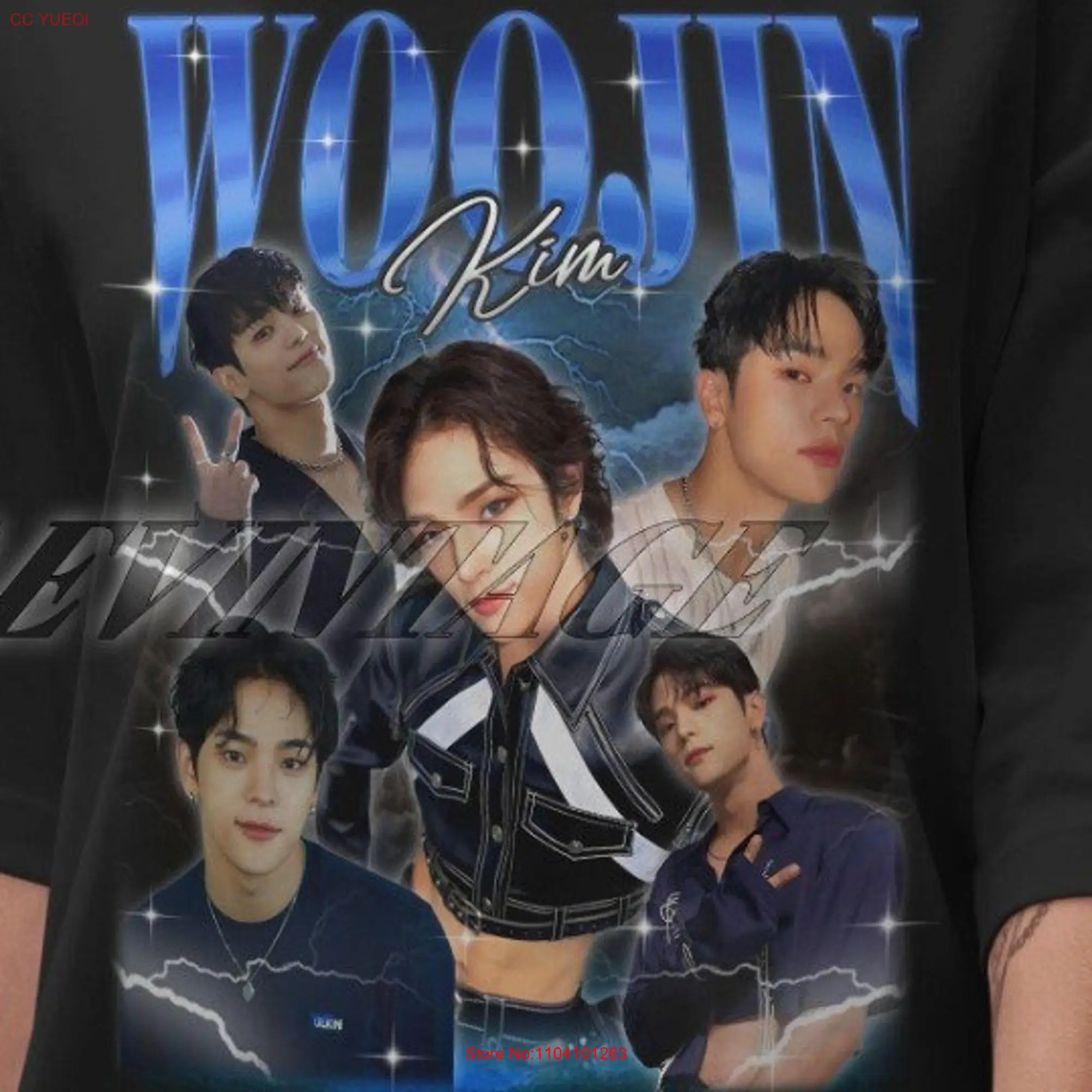 Limited-Kim-Woojin-Vintage-T-Shirt-Fan-Homage-Retro-90s-Merch-Kpop-long ...