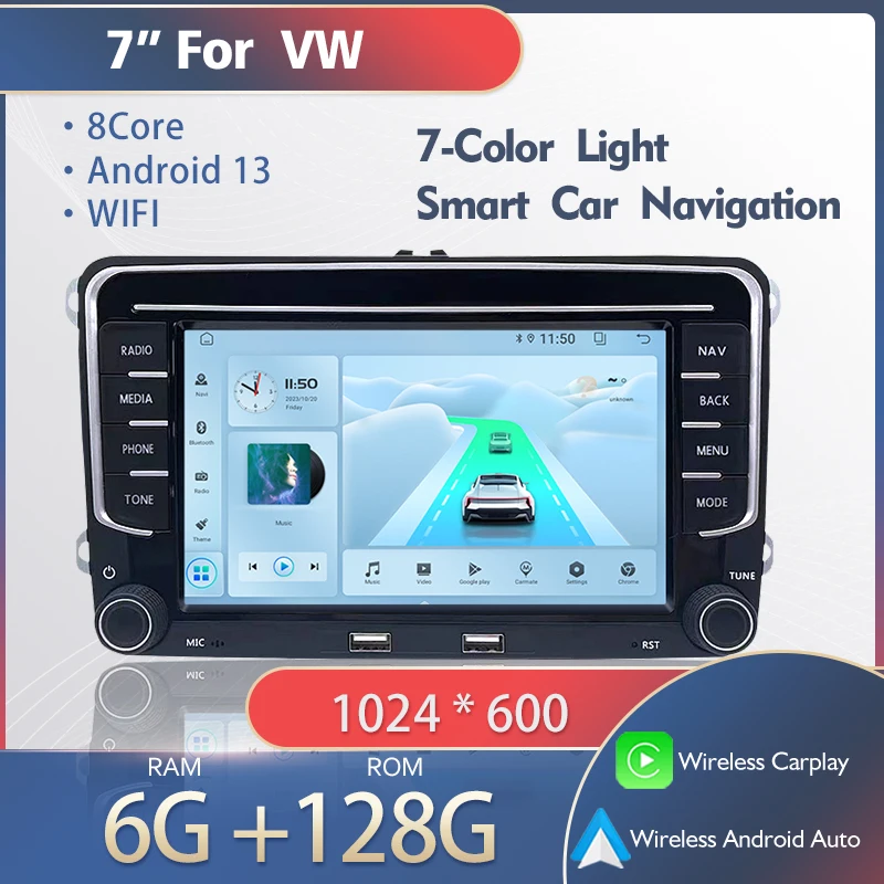 Android13-7-inch-Touch-Screen-Car-Multimedia-Player-For-VW-Golf-Polo ...