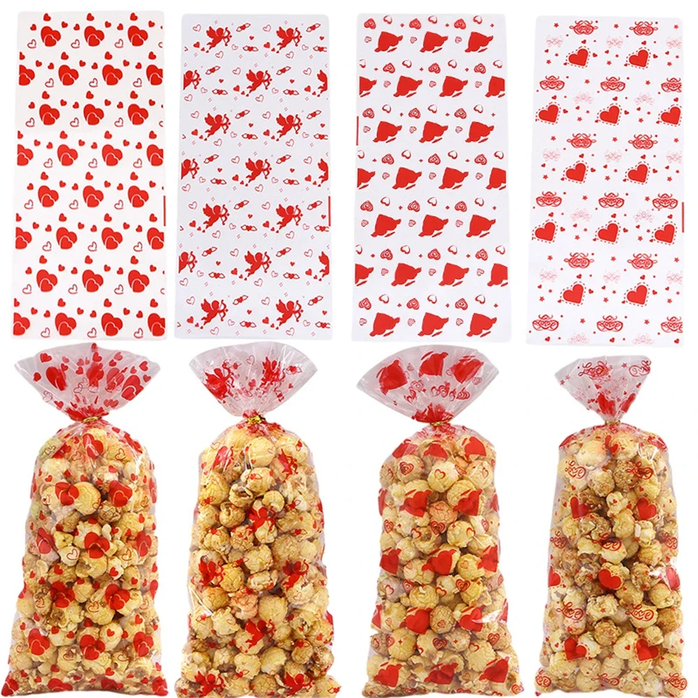 Valentine-Gift-Bags-25-50pcs-Cookie-Candy-Cellophane-Love-Heart-Clear ...