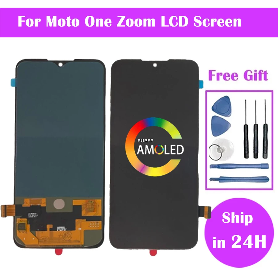 OLED-For-Moto-One-Zoom-Display-XT2010-Xt12010-1-LCD-Screen-With-Touch ...
