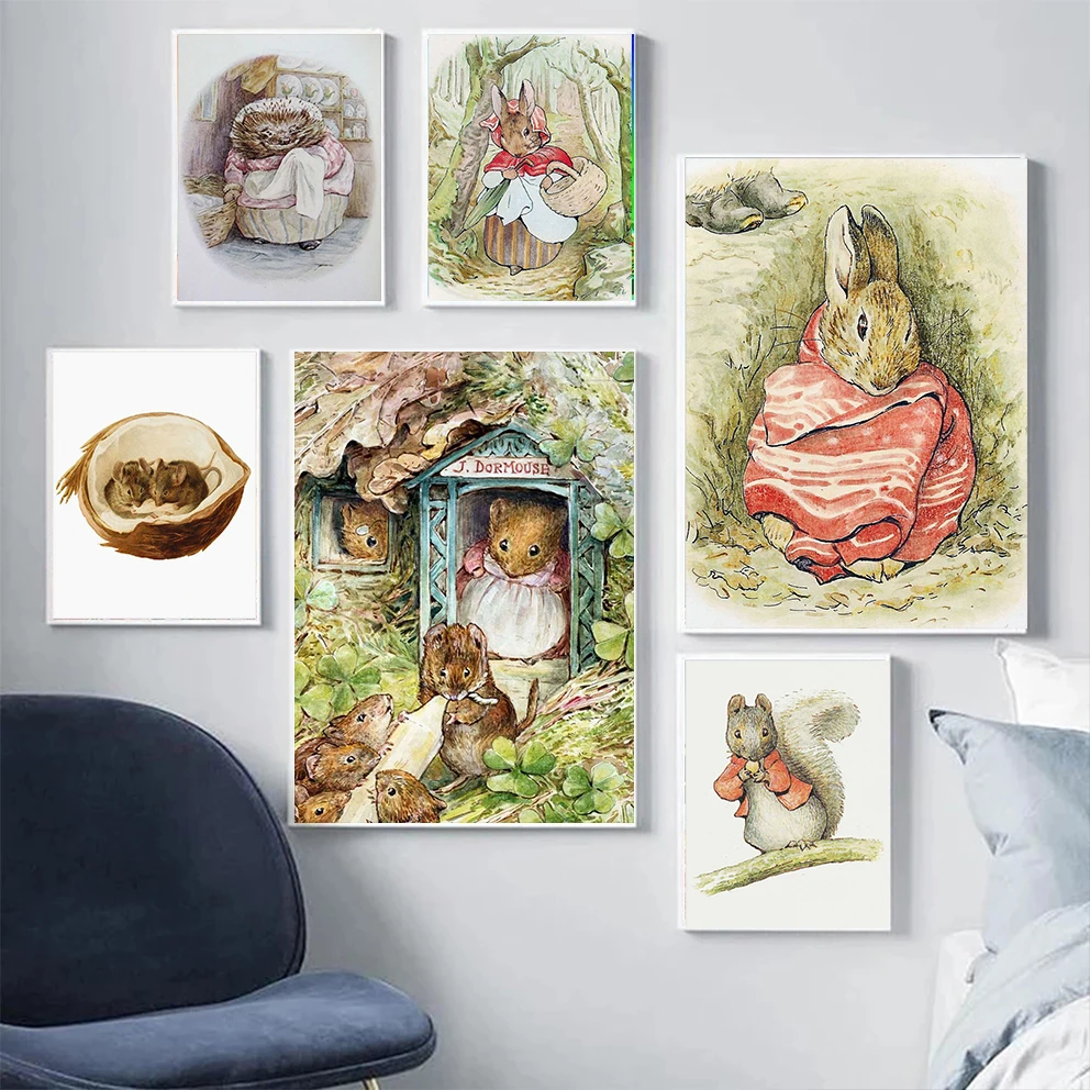 Beatrix-Potter-illustration-Little-mouse-family-Mrs-Dormouse-Little ...