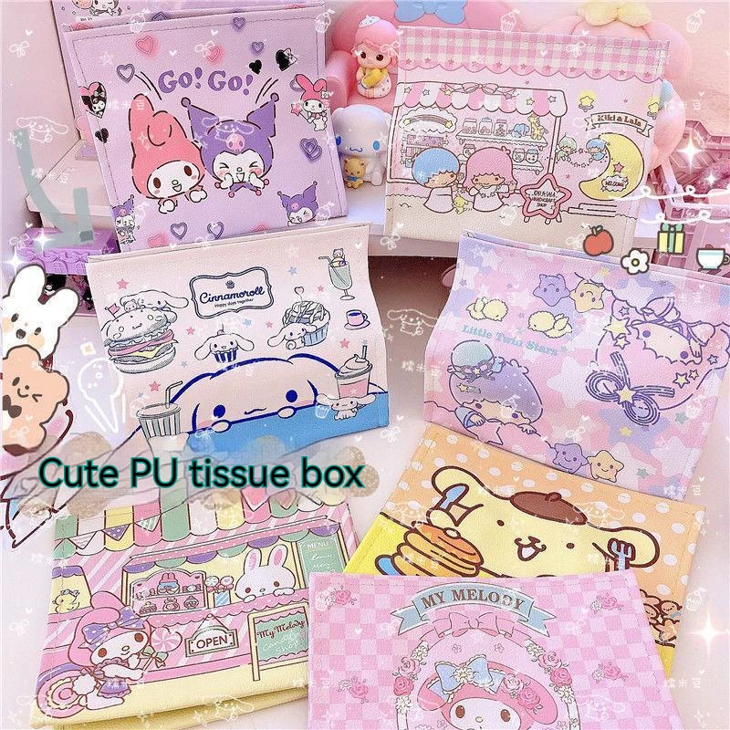 Sanrio-Pu-Leather-Tissue-Box-My-Melody-Cinnamoroll-Pompom-Purin-Anime ...