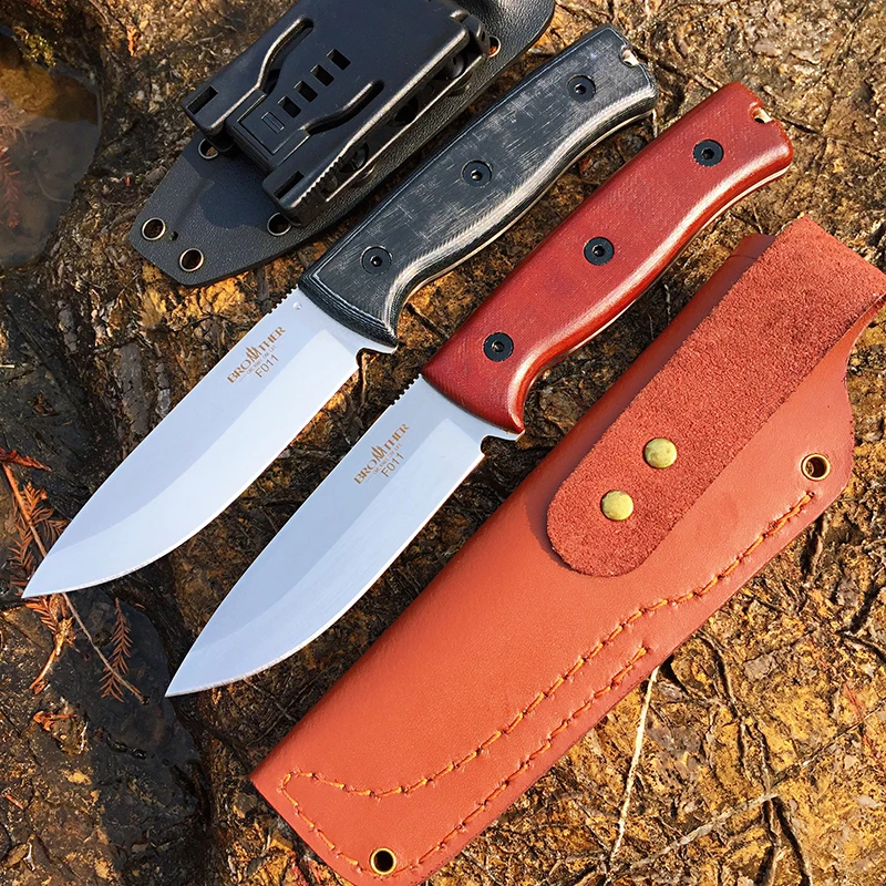 [Minghong Brother F011 ] Fixed Blade Bushcraft Knife Full tang Hunting ...