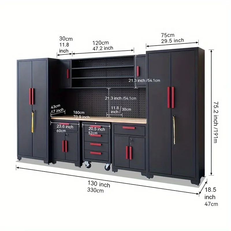 9-Piece Tool Storage Cabinet Set – My Tool Shed Shop