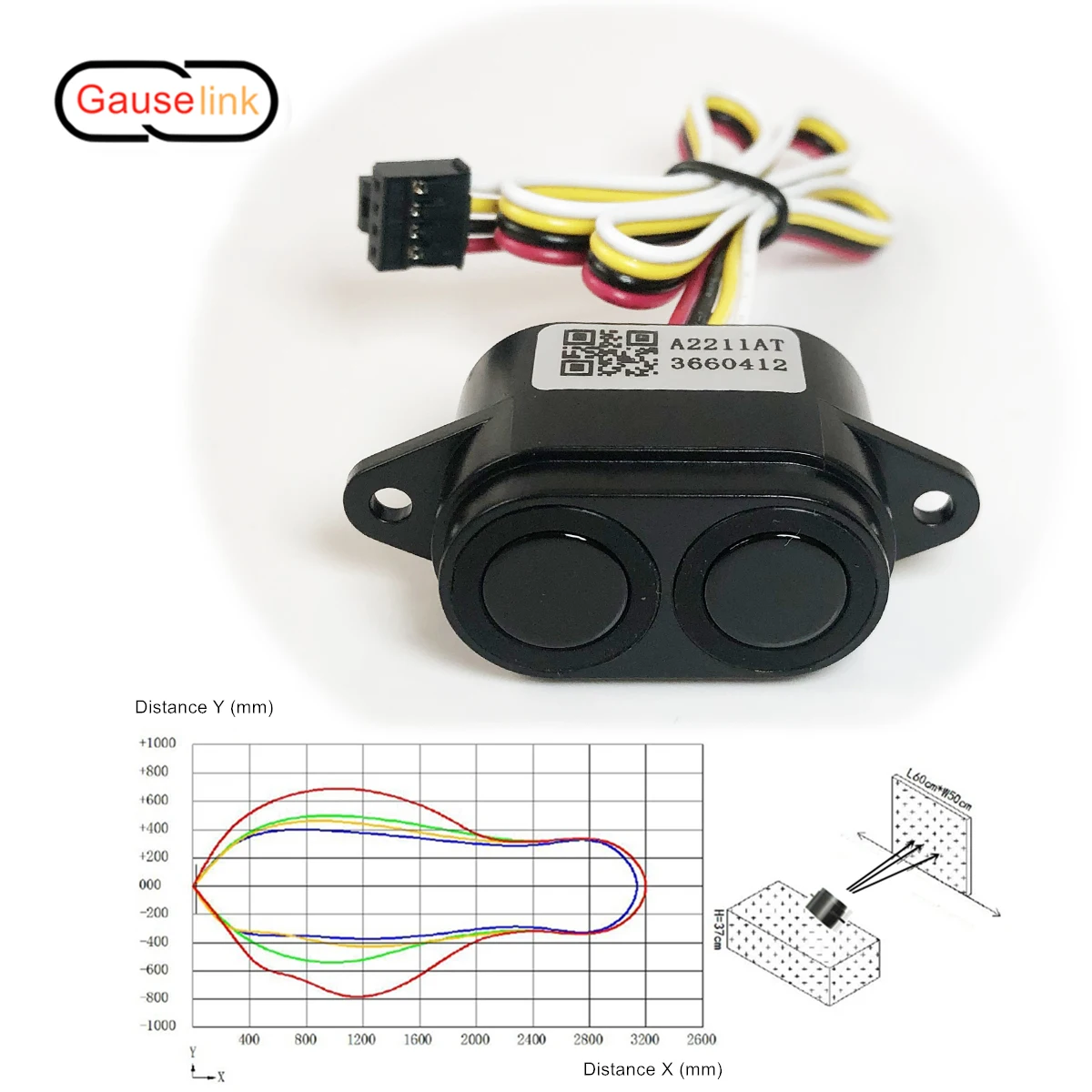 Mini-Ultrasound-Ultrasonic-Sensor-Module-Range-300cm-Blind-Zone-2cm-for ...