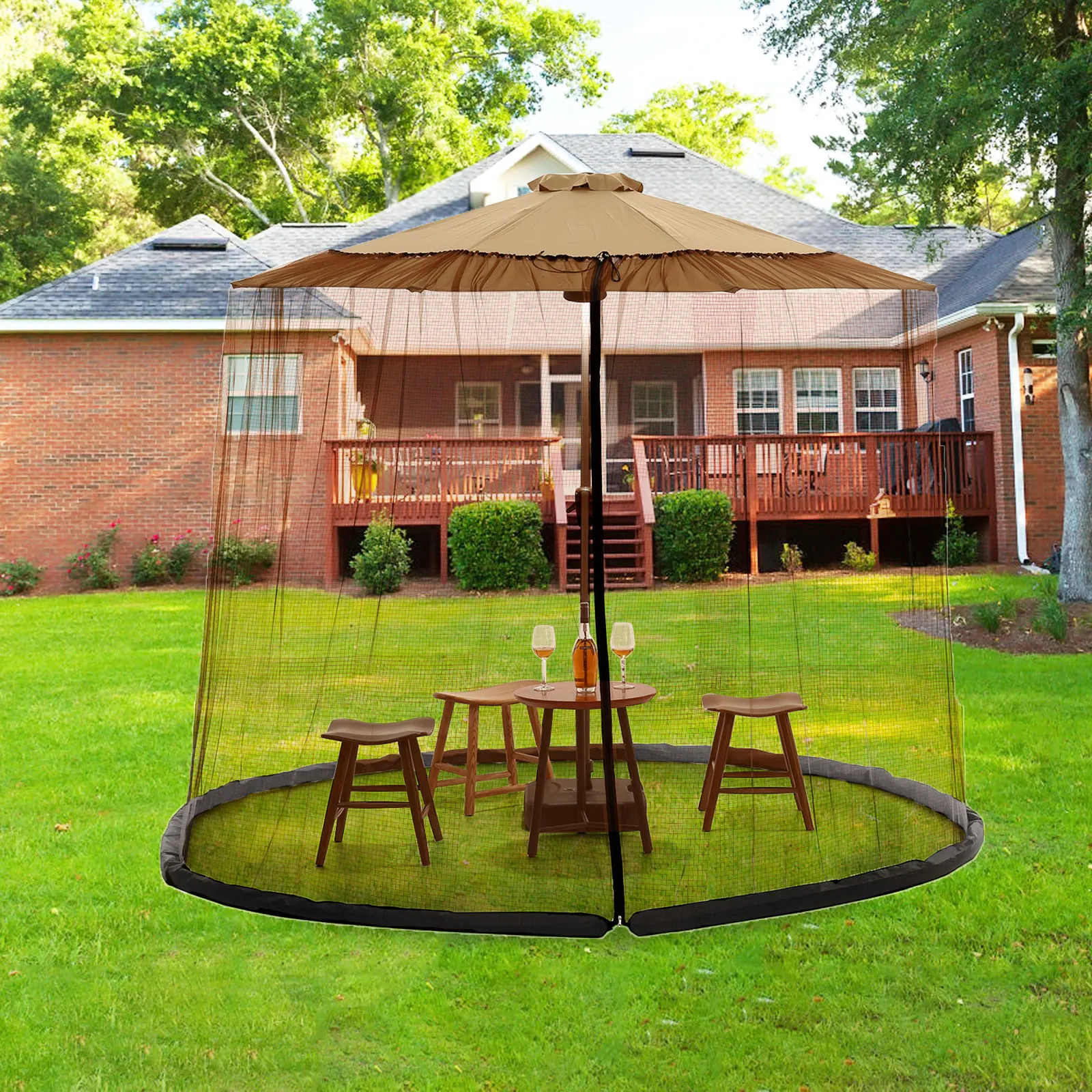Outdoor-Mosquito-Net-for-garden-umbrella-Mosquito-Netting-Curtain-for ...