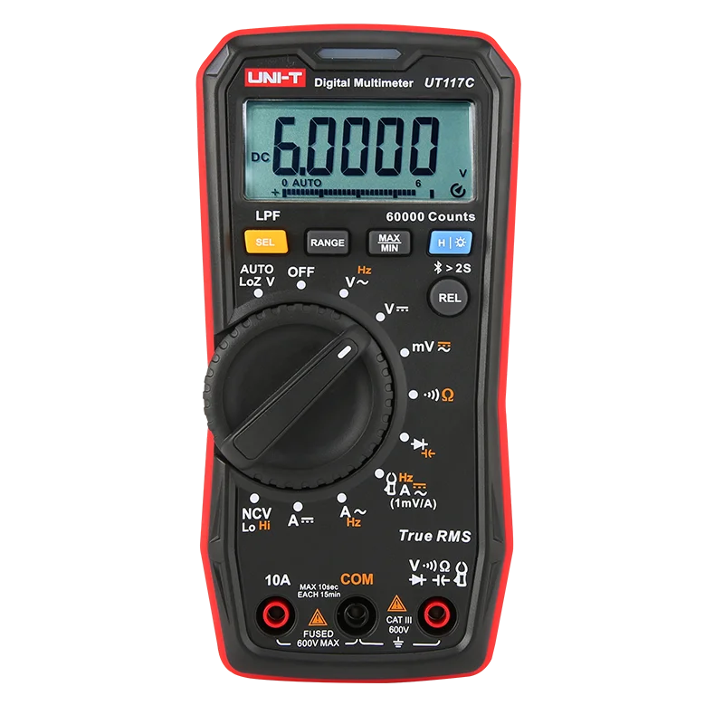 UNI-T-UT117C-Bluetooth-Digital-Multimeter-60000-Counts-Professional ...