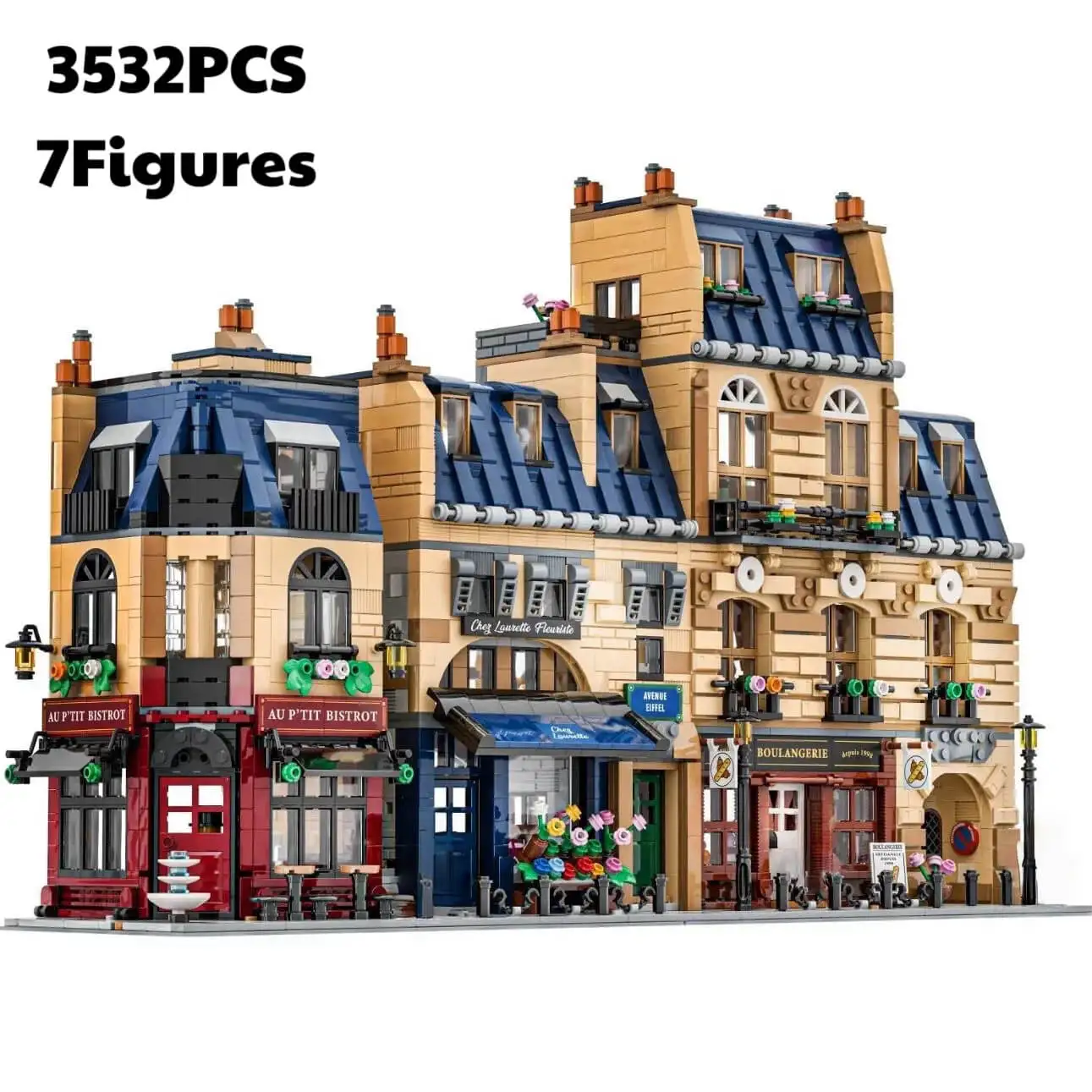 Creative Expert 910032 Parisian Street Building Blocks Street View ...