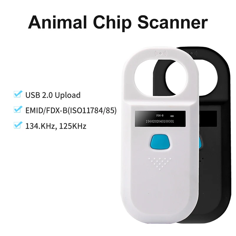 134.2KHz Animal RFID Identificacion 125KHz Pet Cat Fish Dog Cow Sheep ...