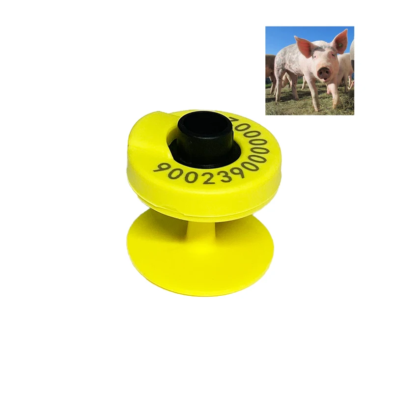 10pcs high quality reusable animal round RFID EID Tag ISO 11784 11785 ...