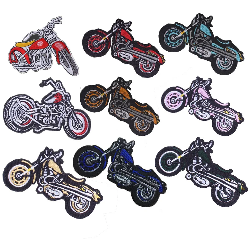 Harley Punk Motorcycle Embroidered Cloth Stickers Personalized ...