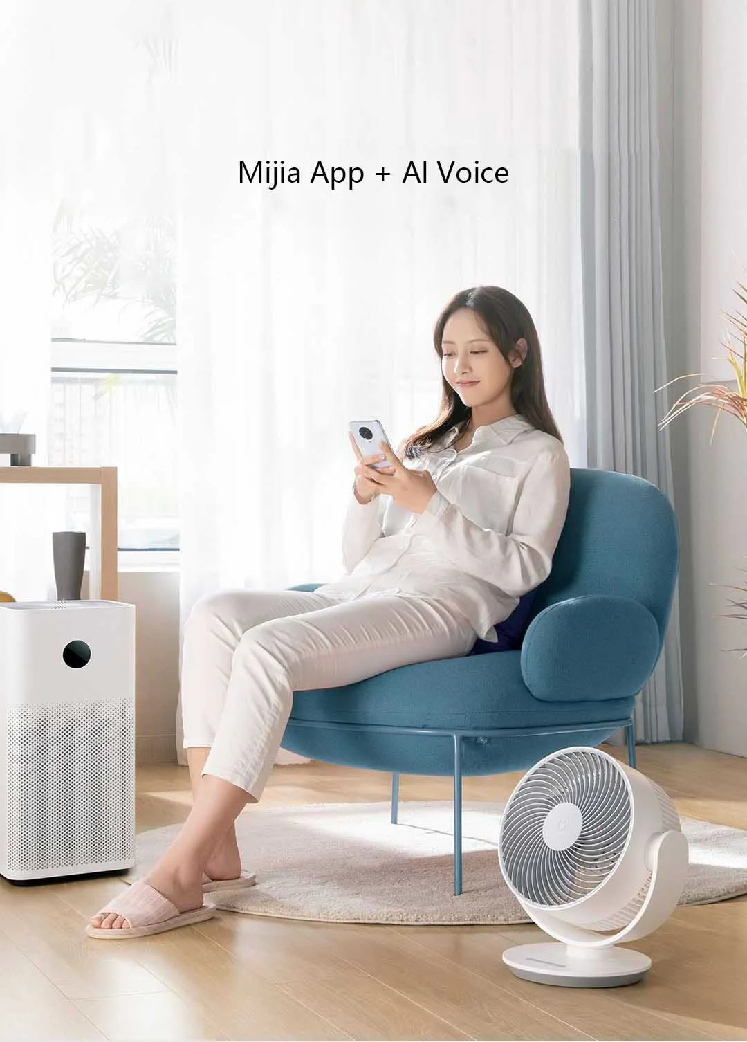 XIAOMI MIJIA Desktop Fan DC Inverter Air Circulation High Air Volume 3D ...