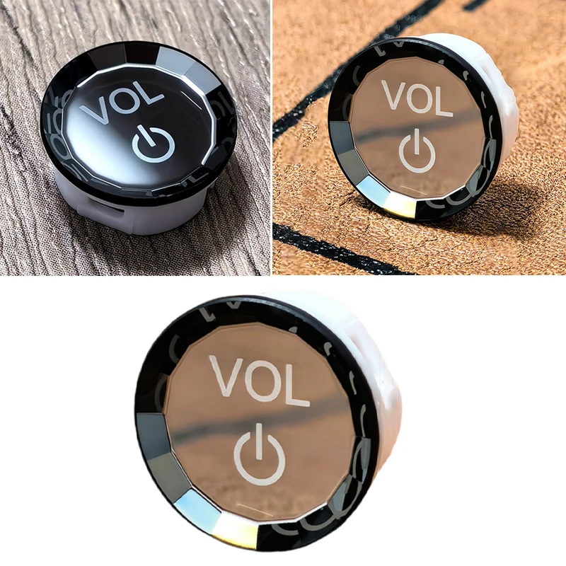 Car-Crystal-Volume-Control-Knob-Button-Replacement-Trim-ABS-Cover ...